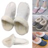Furry Croc Liners Insoles Inserts For Fur Lined Crocs Shoes Clogs Black ...
