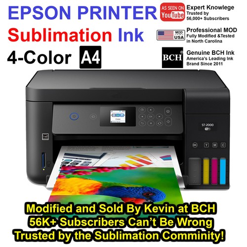 Epson EcoTank Sublimation Printer Bundle | All-In-One Printer | Color ...