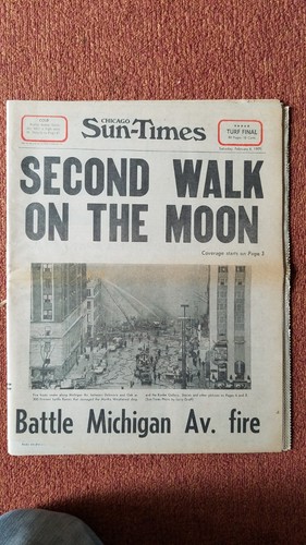 SECOND WALK ON THE MOONApollo 14), newspaper, February 6, 1971 | eBay