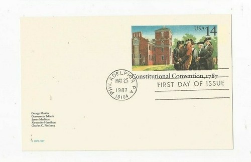 US Postcard Constitutional 5 25 1987 Philadelphia PA Postmark VG+ 1st ...