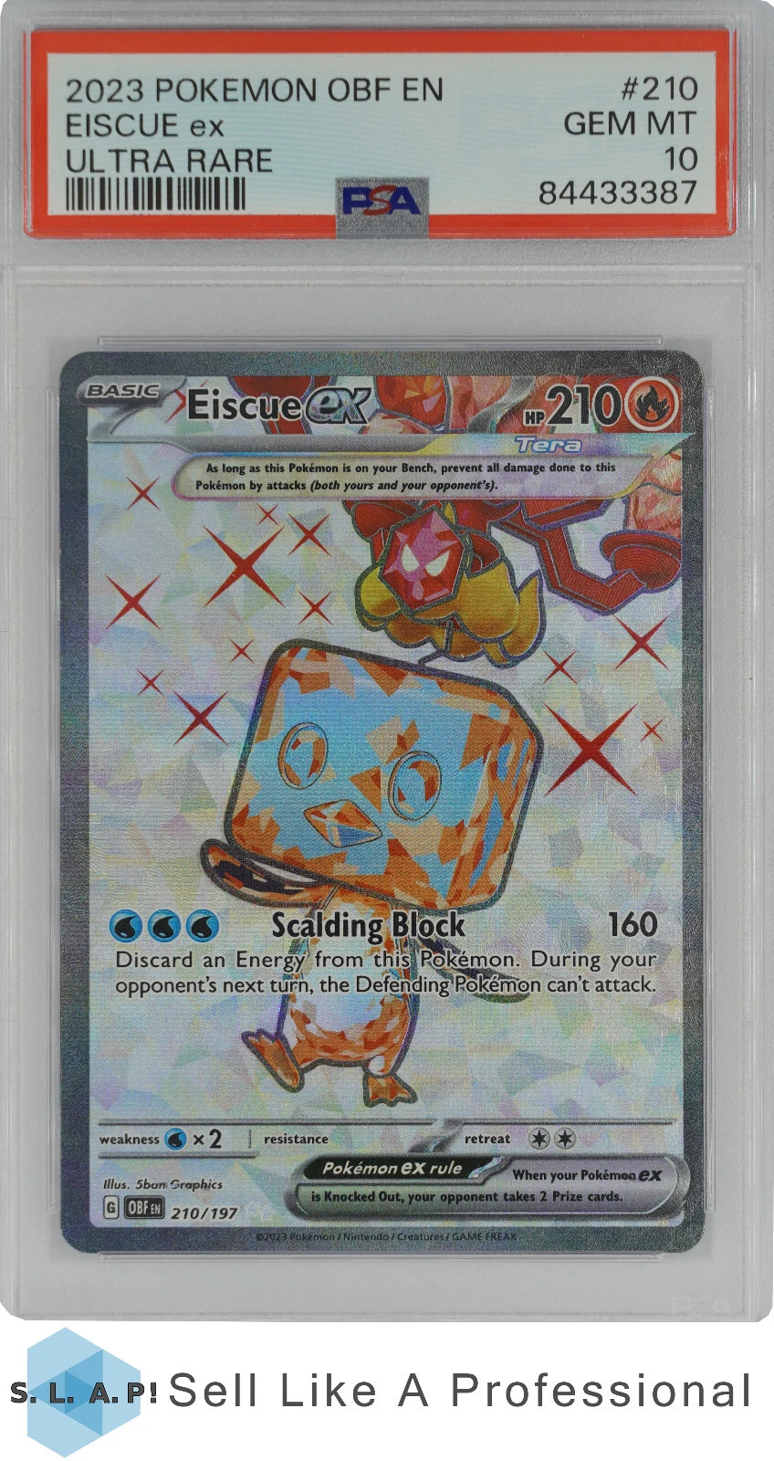 Eiscue ex 2023 Scarlet & Violet: Obsidian Flames #210/197 Ultra Rare ...