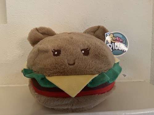 BMI Merchandise Cheeseburger Burger Stuffed Plush Pillow Bear w/Tags | eBay