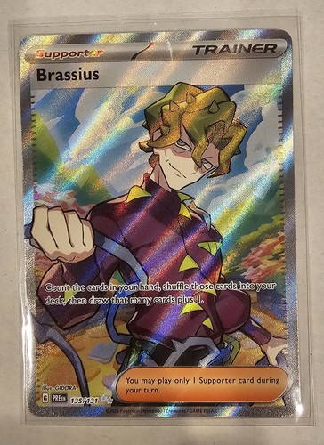 Brassius 135/131 Prismatic Evolutions Pokemon Secret Rare Full Art Holo ...