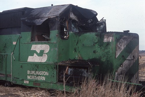 GH Orig Slide Cab of Wrecked BN Burlington Northern SD40-2 #6794 Ruby ...