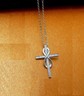 Faith Cross Silver SP Pave Cubic Zirconia Pendant Necklace | eBay