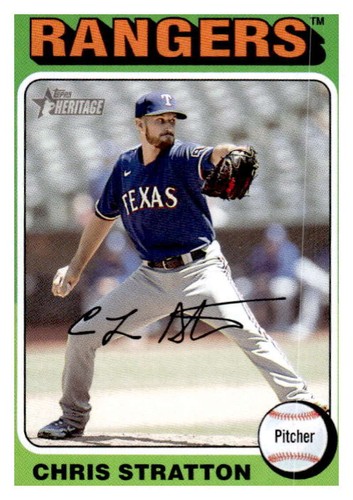 2024 Topps Heritage #430 Chris Stratton Texas Rangers | eBay