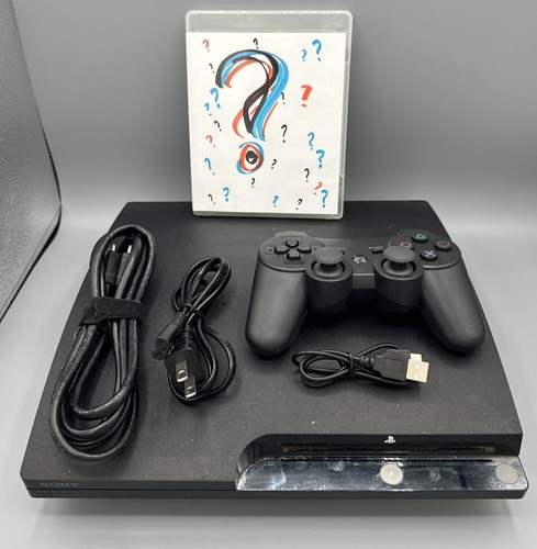 NICE! PlayStation 3 PS3 Slim 320gb Console Bundle w/ 1 Mystery Game ...
