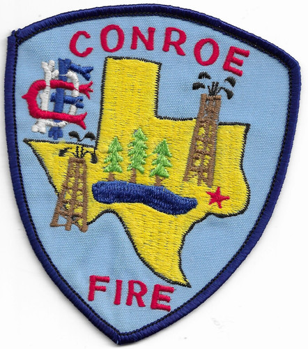 Vintage - Conroe Fire Dept., Texas (3.5" x 4.25") fire patch | eBay