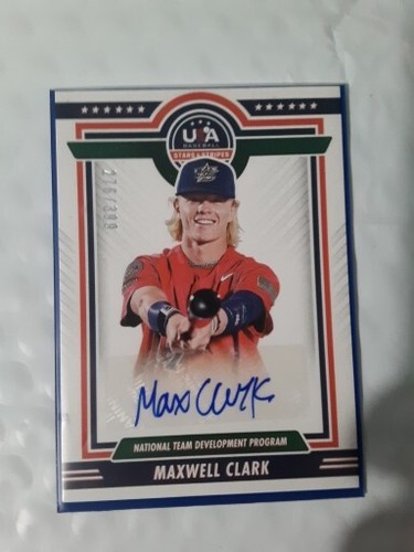 2022 Maxwell Clark Usa Baseball Stars NtTDP-MA | eBay