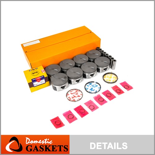 NPR Pistons w/ Rings fit 10-15 Chevrolet GM Buick Cadillac 4.8L 5.3L ...