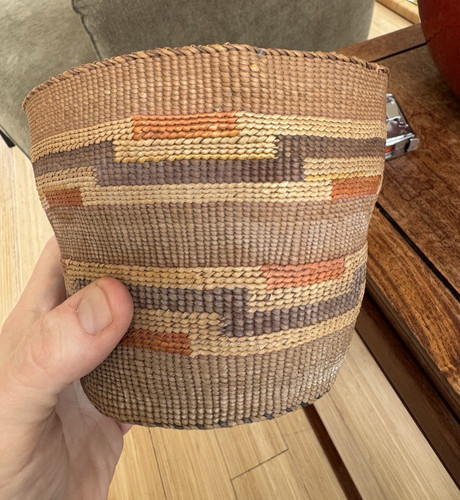 Rare Old Tlingit Polychrome Basket Native American Or Canadian Tribe | eBay