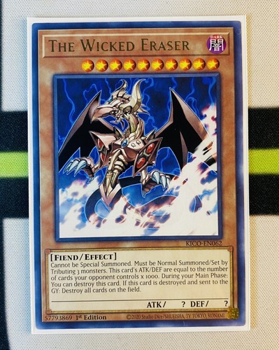 Yugioh The Wicked Eraser KICO-EN062 Rare 1st Edition Near Mint | eBay