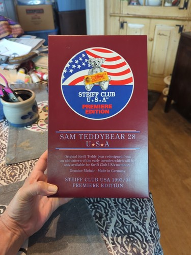 Steiff Club USA Premiere Edition Sam Teddy Bear 28 420801 Never Out of ...
