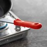 SILICONE HOT HANDLE HOLDER RED RUBBER SKILLET GRIP FITS FLAT HANDLE 10 ...