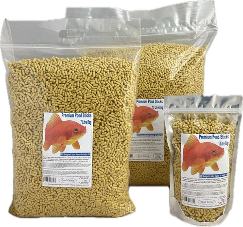 Pond Friend Premium Food Sticks Floating Goldfish Koi Feed 1L 4L 7L 10L ...
