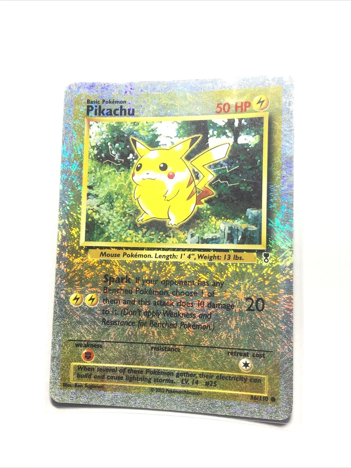 Pikachu 2002 Legendary Collection #86 Reverse Holo RAW TCG (LIGHTLY ...