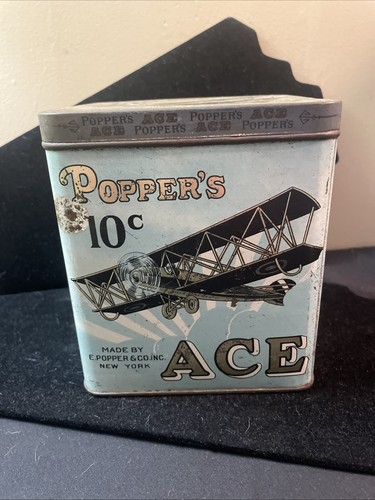 VERY RARE Vintage POPPER'S ACE Aviation Tobacco Tin HOLY GRAIL | eBay