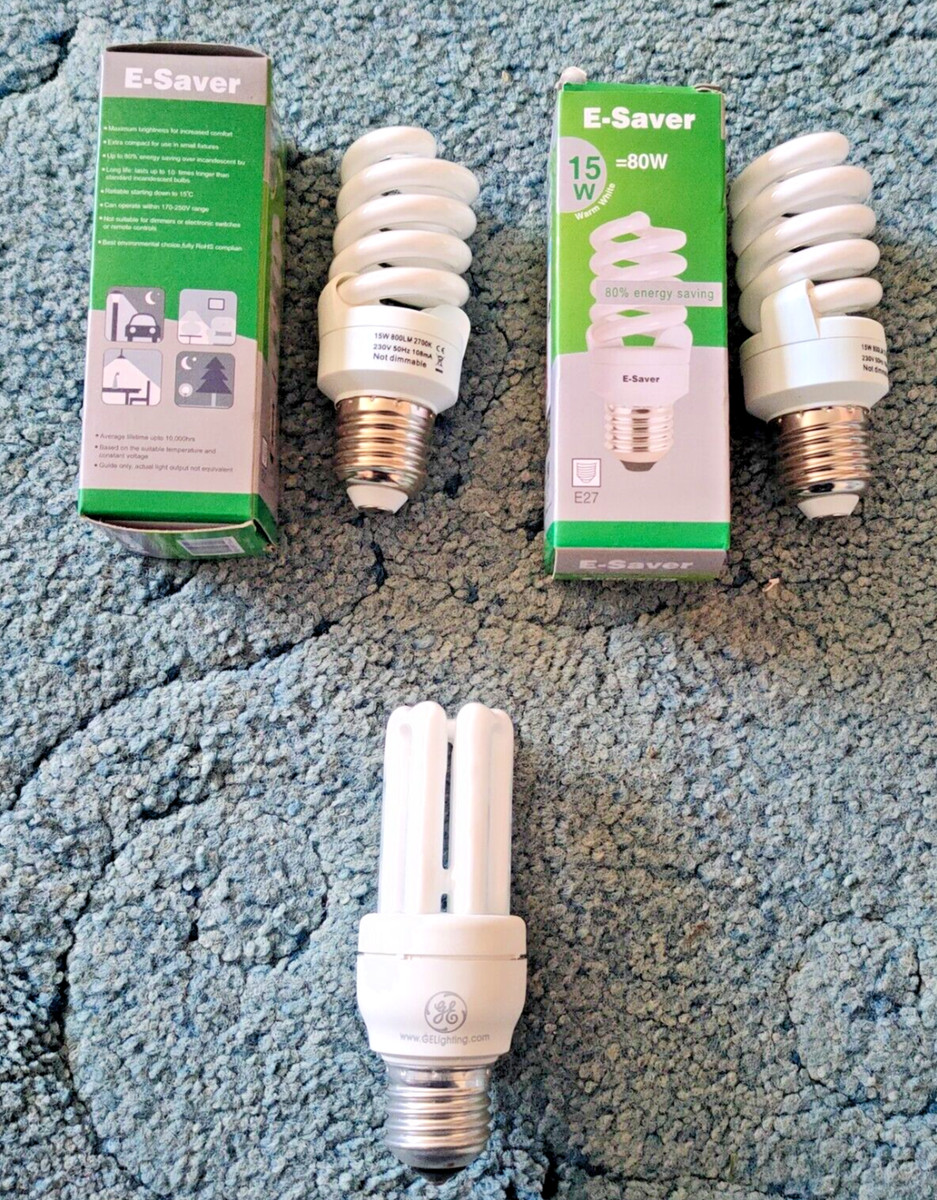 Fluorescent Bulb Edison GE FLE HLX Edison Plus Compact Fluorescent