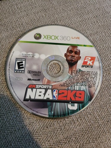 NBA 2K9 (Microsoft Xbox 360, 2008) DISC ONLY, NO USPS TRACKING ...