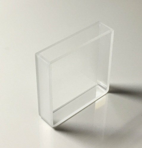 Customized Glass Large Cuvette,OD=55mmX54mmX37mm,Thickness 2mm, Light ...