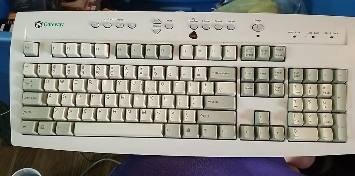 Vintage Gateway SK-9920 Wired PS/2 PC Desktop Wired Keyboard 7003197 ...