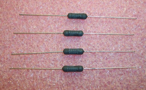 QTY (10) .221 Ohm 3W 1% PRECISION WIREWOUND MIL-SPEC RESISTORS ...