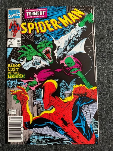 Spider-Man #2 Direct Lizard Todd McFarlane 1990 Marvel Comics "Torment ...