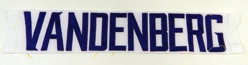 2013 Minnesota Vikings James Vandenberg #6 Game Issued White Name Plate ...