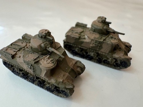 2x Painted 1/285 Allied M3 Lee Tanks, GHQ Micro Armor (?) | eBay