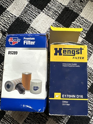 NOS Hengst 6011800109 Carquest 85289 Mercedes Oil Filter Kits Pair Of 2 ...