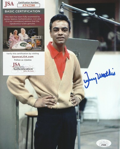 JOHNNY MATHIS SIGNED AUTOGRAPHED 8x10 PHOTO LEGENDARY SINGER - JSA COA ...