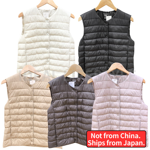 UNIQLO PUFFTECH Compact Vest S-3XL 5Colors Packable Warm Padded Women ...