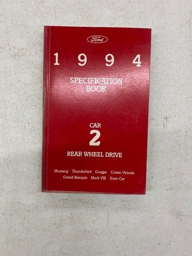 1994 Ford Passenger Car Rear Wheel Drive Mustang Shop Manual SKU24 | eBay