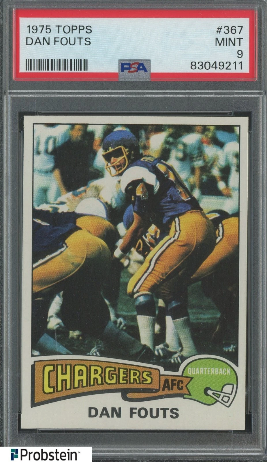 Dan Fouts 1975 Topps #367 Base Price Guide - Sports Card Investor