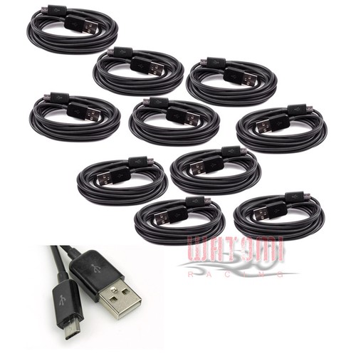 10X 6FT MICRO USB DATA SYNC CHARGER CABLE BLACK NOKIA LUMIA 1020 LG ...