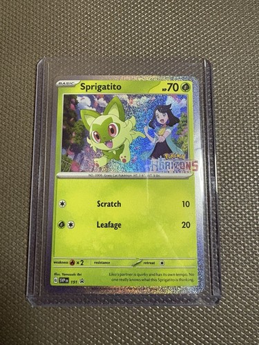 Sprigatito SVP 191 Black Star Promo Pokemon Horizons Stamp Pokémon Holo ...