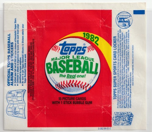1982 Topps Baseball Wrapper w/ Super Sports Card Locker Offer | eBay