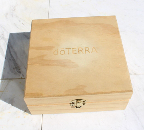 Doterra Essential Oils Empty Wooden Storage Box Case Holds 25 Bottles ...