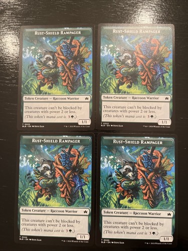 Rust-Shield Rampager Token 0022 X4X NM/M Bloomburrow BLB Magic MTG | eBay