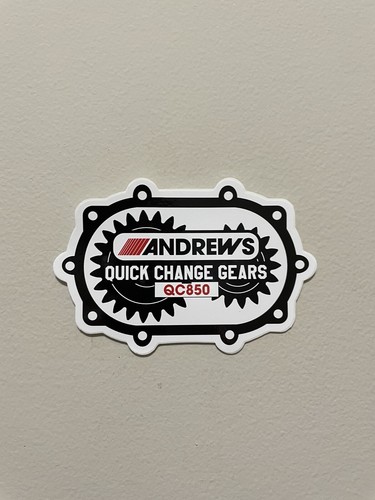 ANDREWS QUICK CHANGE GEARS racing sticker decal | eBay