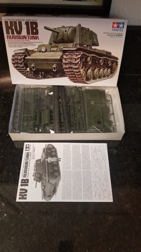 TAMIYA RUSSIAN SOVIET UNION KV-1B TANK 1/35 SCALE MODEL KIT | eBay