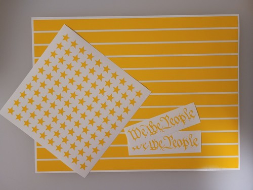 Stars and Stripes American Flag Patriot Stencil Pack | High Bake Vinyl ...