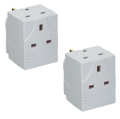 2 way plug adaptor products for sale | eBay UK