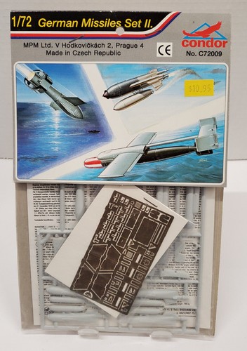 Vintage Condor German Missiles Set II 1:72 Scale Resin Model Kit No ...