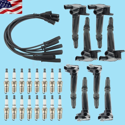 8PC Ignition Coil Spark Plug for 2010-2017 Ford F150 F250 F-350 6.2L ...