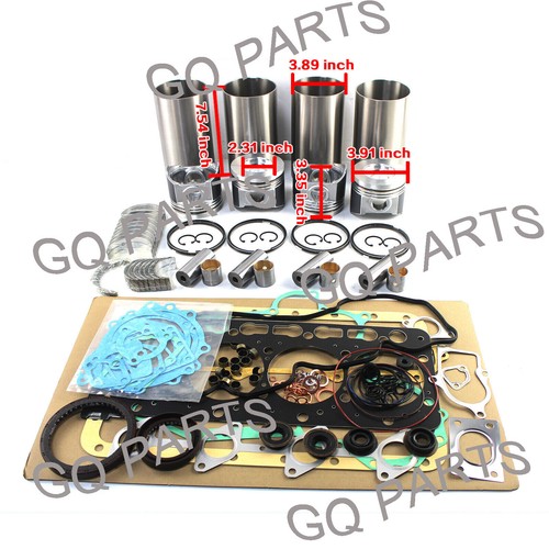 V3800 V3800DI-T Engine Rebuild kit For Kubota Excavator Generator ...