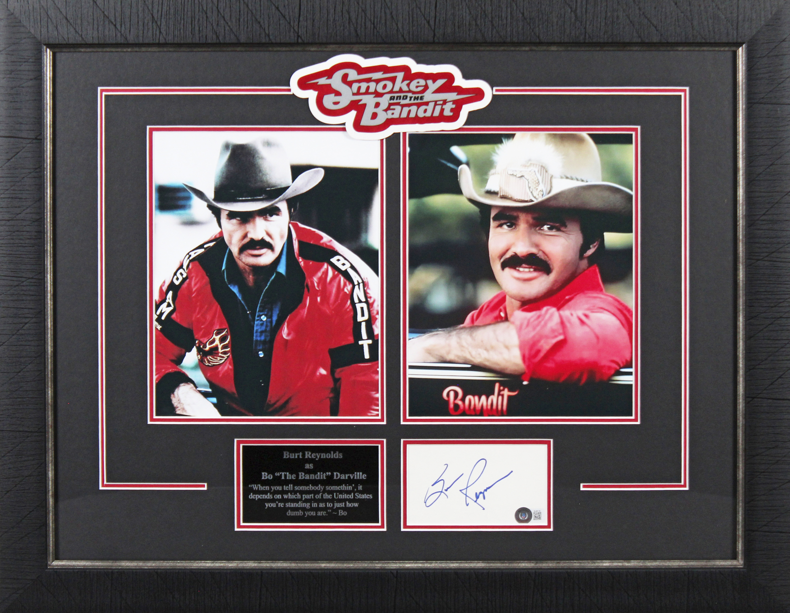 Burt Reynolds Autographed Memorabilia | Signed Photo, Jersey ...