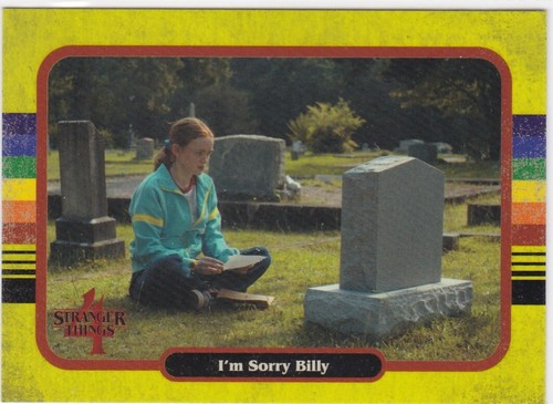 2023 Stranger Things Season 4 YELLOW #56 I'M SORRY BILLY | eBay