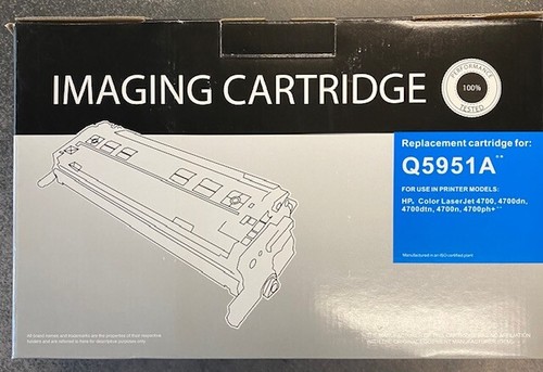 NIB Compatible HP 643A Cyan Toner Cartridge Q5951A for Color Laserjet ...