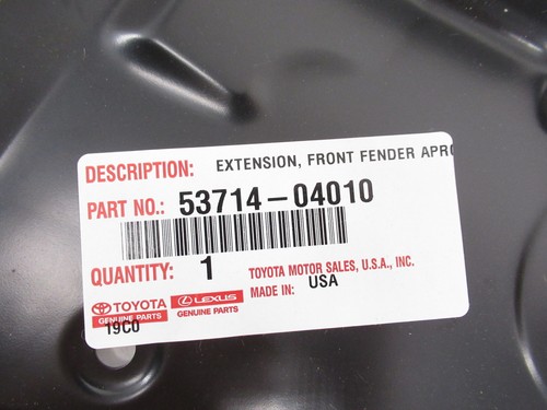 Genuine OEM Toyota 53714-04010 Upper Front Fender Rail Extension 2005 ...